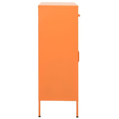 vidaXL Storage Cabinet Orange 31.5"x13.8"x40" Steel | vidaXL.com