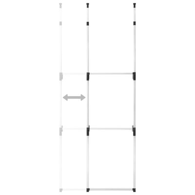 vidaXL Telescopic Wardrobe System with Rods Aluminum | vidaXL.com