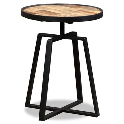 vidaXL Side Table Round Solid Reclaimed Teak | vidaXL.com