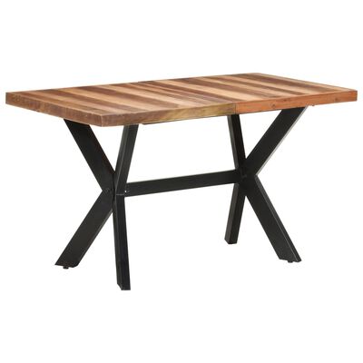 vidaXL Dining Table 55.1"x27.6"x29.5" Solid Wood with Honey Finish ...
