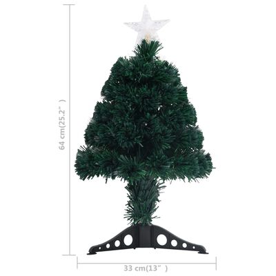 vidaXL Pre-lit Christmas Tree with Stand 2 ft Fiber Optic | vidaXL.com