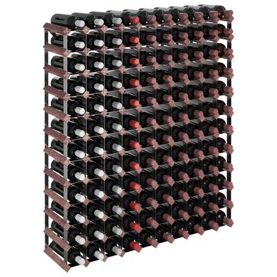 vidaXL Wine Rack for 120 Bottles Brown Solid Wood Pine | vidaXL.com