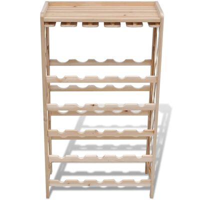 vidaXL Wine Rack for 25 Bottles Solid Fir Wood | vidaXL.com