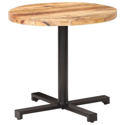 vidaXL Bistro Table Round Ø31.5"x29.5" Rough Mango Wood | vidaXL.com
