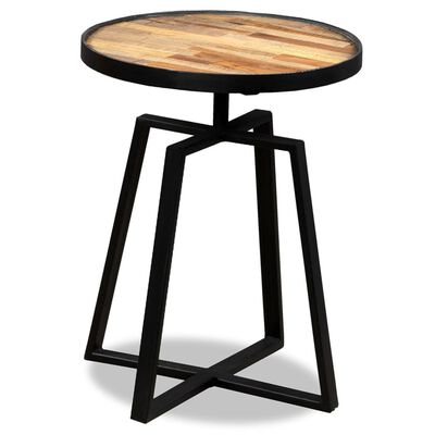 vidaXL Side Table Round Solid Reclaimed Teak | vidaXL.com