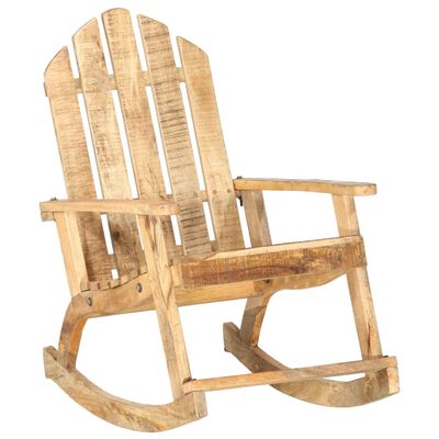 vidaXL Garden Rocking Chair Solid Mango Wood | vidaXL.com