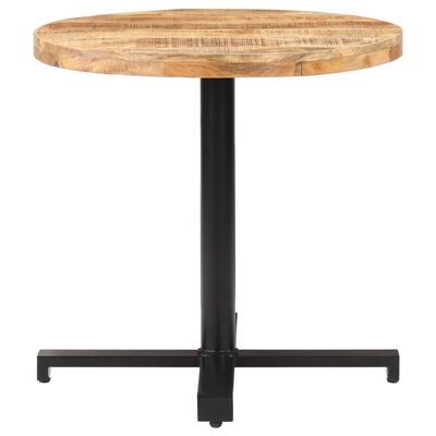 vidaXL Bistro Table Round Ø31.5"x29.5" Rough Mango Wood | vidaXL.com