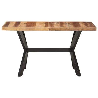 vidaXL Dining Table 55.1"x27.6"x29.5" Solid Wood with Honey Finish ...