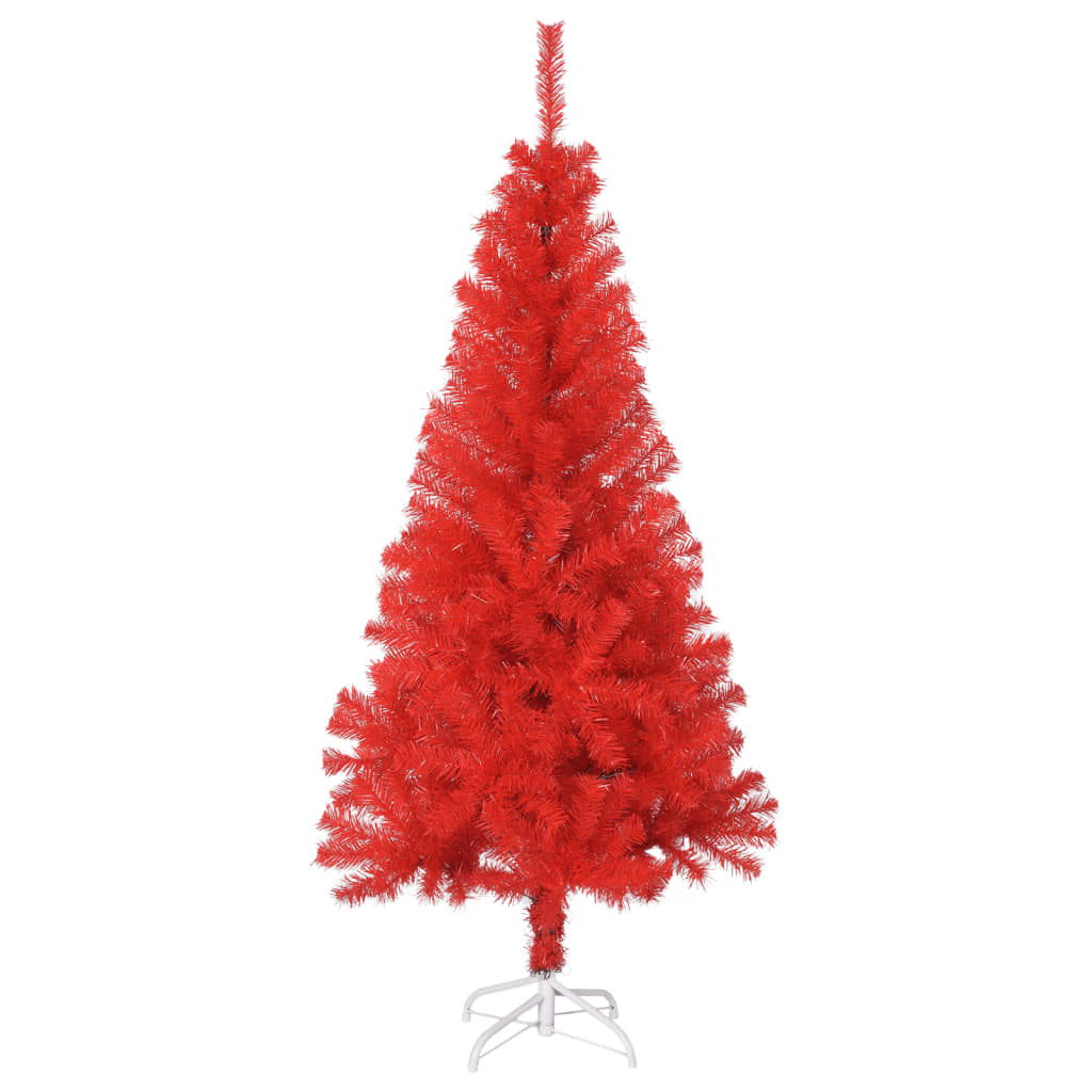 vidaXL Artificial Christmas Tree with Stand Red 4 ft PVC | vidaXL.com