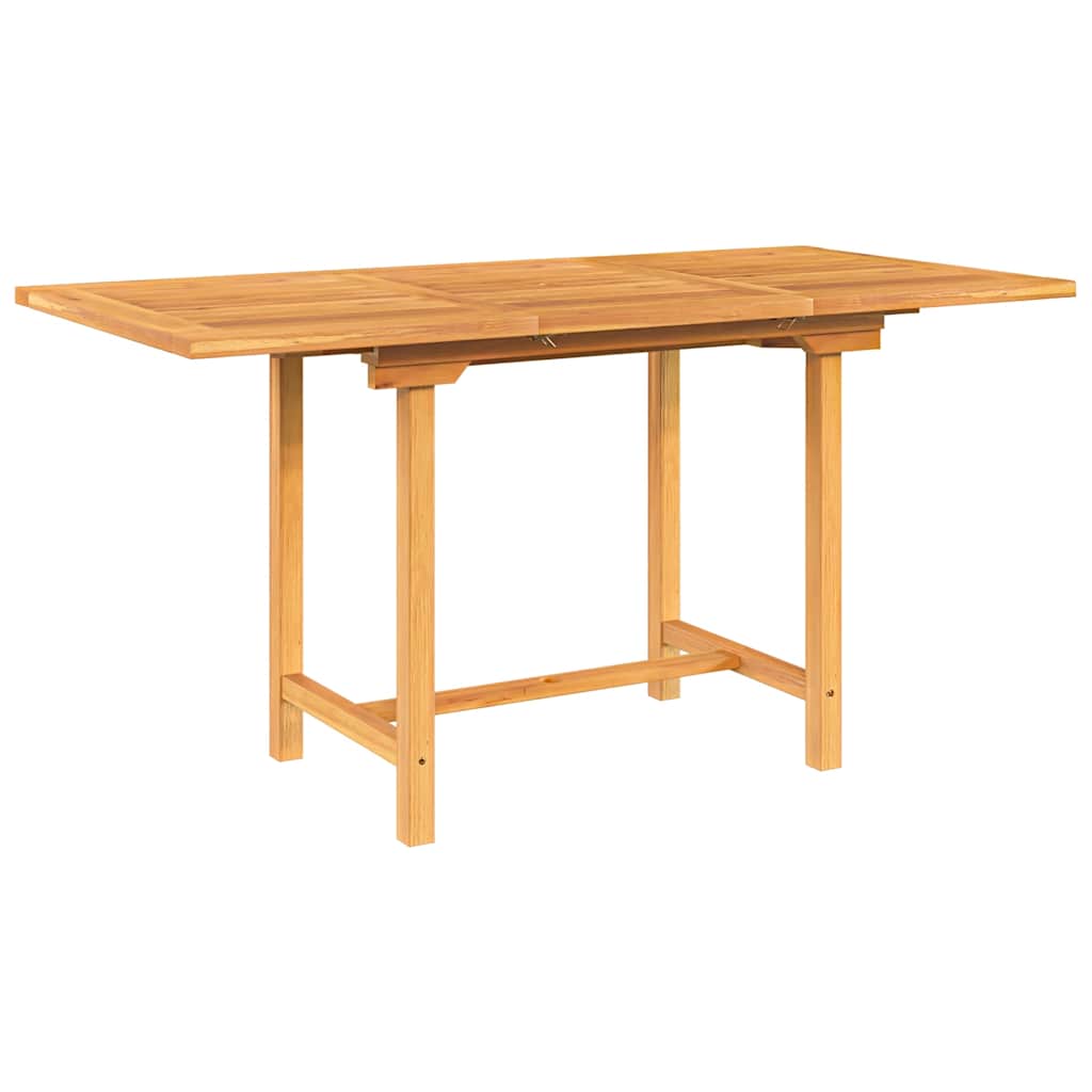 vidaXL Extending Patio Table 43.3"-63"x31.5"x29.5" Solid Wood Teak ...
