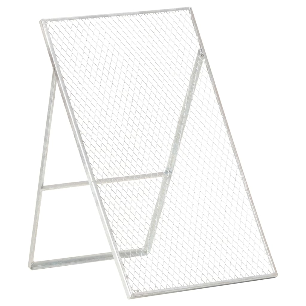 vidaXL Garden Sieve Silver Galvanized steel Medium Collapsible | vidaXL.com
