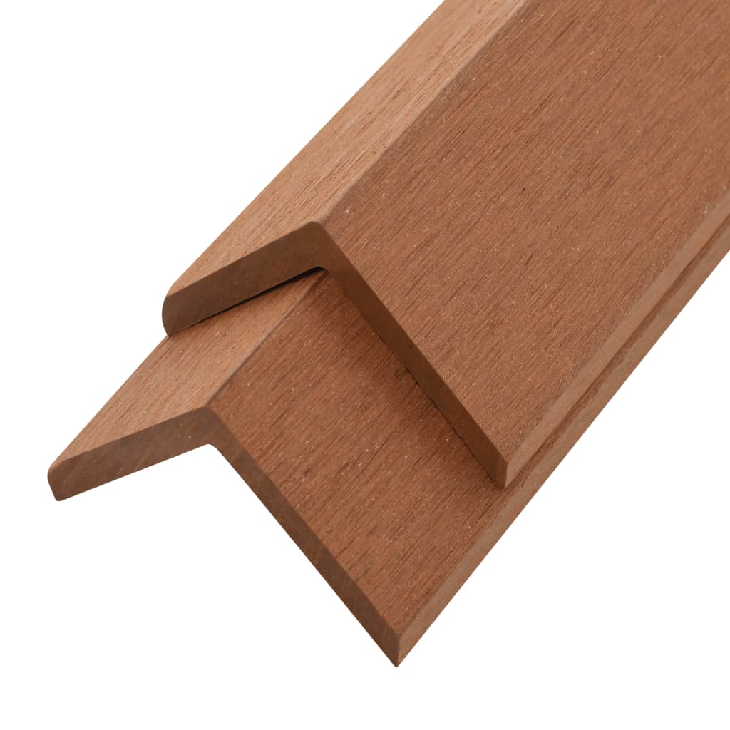 vidaXL 5 pcs Decking Angle Trims WPC 66.9" Light Brown | vidaXL.com