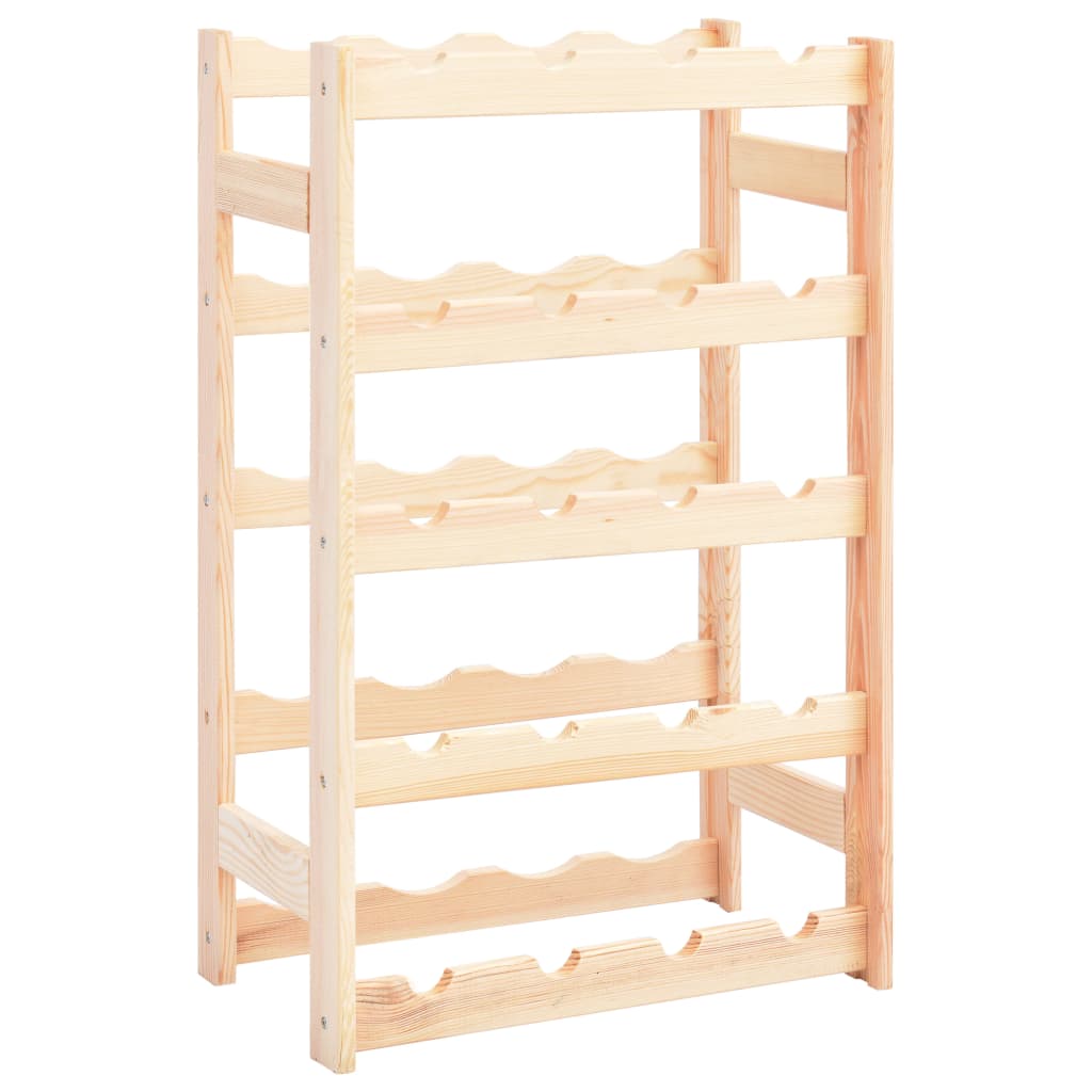 vidaXL Wine Rack for 20 Bottles Pinewood | vidaXL.com