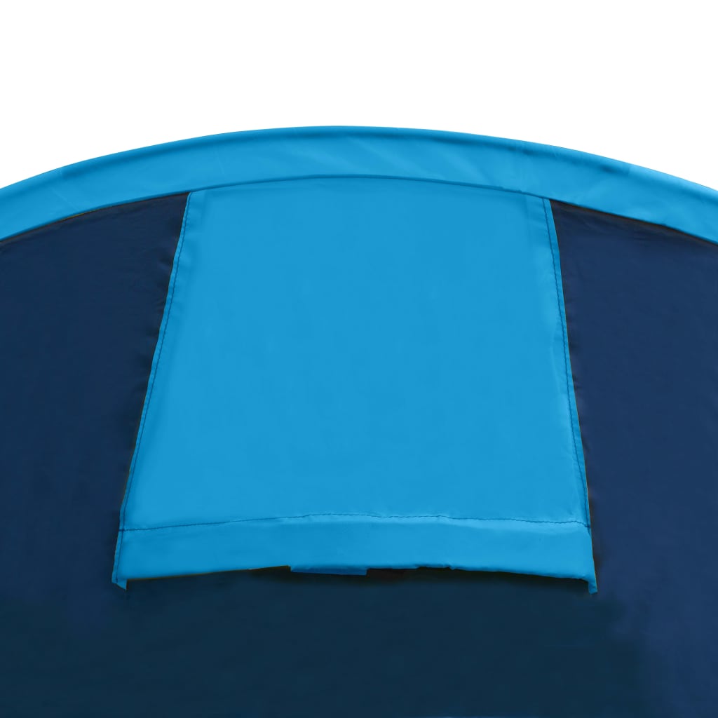 Waterproof Camping Tent 4 Persons Navy Blue/Light Blue | vidaXL.com
