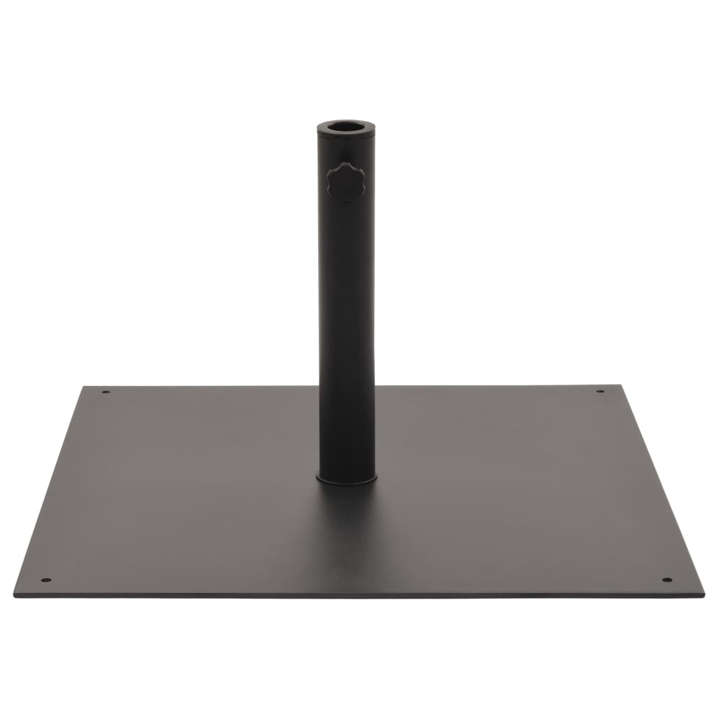 vidaXL Parasol Base Black Steel Square 37.5 lb | vidaXL.com