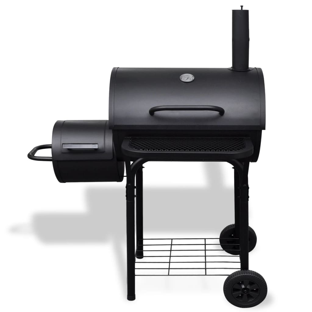 Heavy-duty Charcoal BBQ Offset Smoker | vidaXL.com