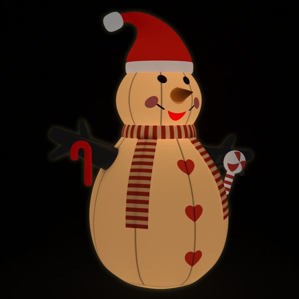 vidaXL Inflatable Snowman with LEDs 12 ft | vidaXL.com
